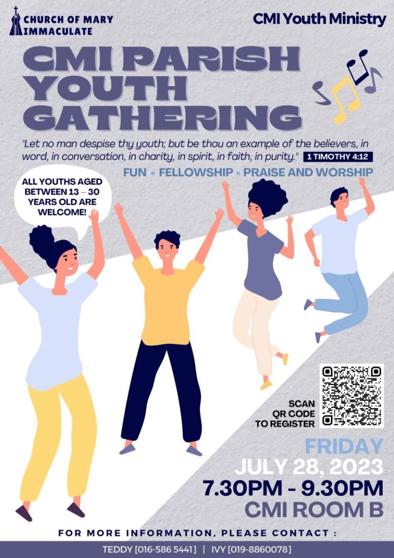 CMI YOUTH GATHERING – REGISTRATION FORM – CHURCH OF MARY IMMACULATE PARISH