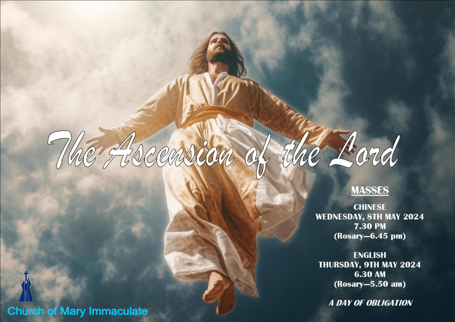 The Ascension of the Lord – CHURCH OF MARY IMMACULATE PARISH