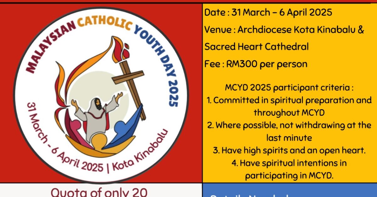 Malaysian Catholic Youth Day (MCYD) 2025 – CHURCH OF MARY IMMACULATE PARISH