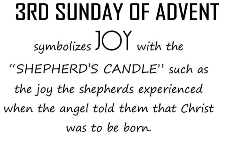 3rd Sunday of Advent 2024 (14th/15th Dec 2024) – CHURCH OF MARY IMMACULATE PARISH