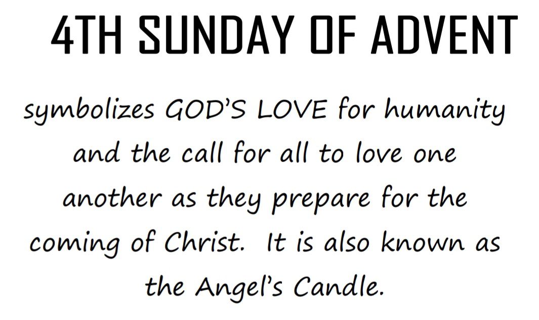 4th Sunday of Advent 2024 (21st/22nd Dec 2024) – CHURCH OF MARY ...